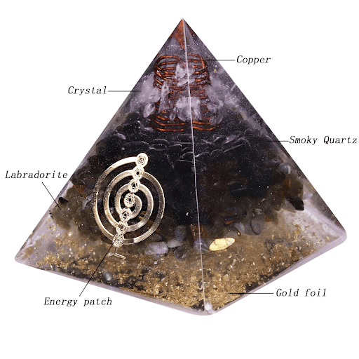 Free Divine Flow Smoky Quartz Pyramid